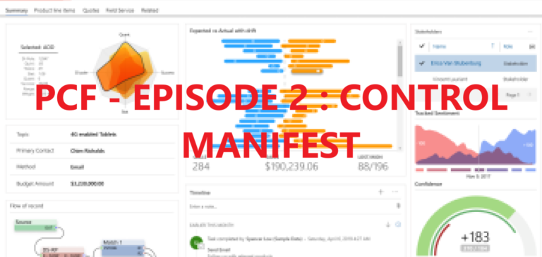 Deep dive into Power Apps Component Framework – Part 2 : Focus on … Control Manifest file ...